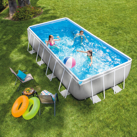 Piscine Prism Frame | Rectangulaire | 4,88 x 2,44 x 1,07 m | INTEX